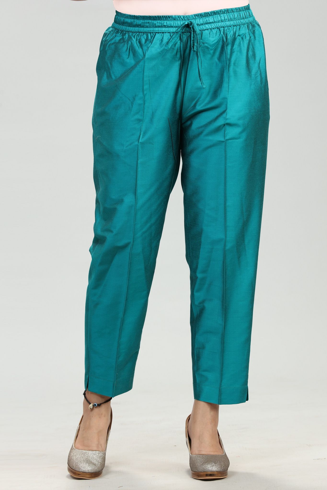 Teal Cotton Silk Pant – Cotton Culture